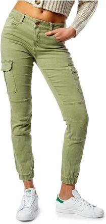 Only Only, Femme, Pantalons, Vert, Taille: 38 FR L32 Pantalon Joggers Cargo Vert