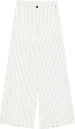Liu Jo Femme, Pantalons, Blanc, Taille: 36 FR Wide Pantalons