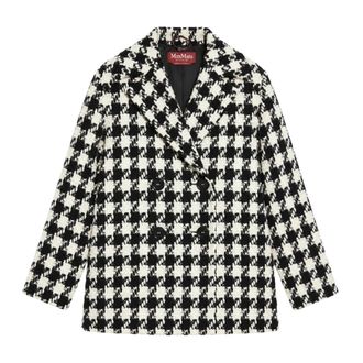 Max Mara Femme, Manteaux, Noir, Taille: 38 FR Elgar Caban