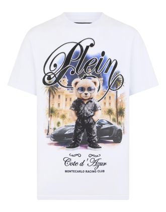 Philipp Plein Round Neck T-Shirt Teddy Racing