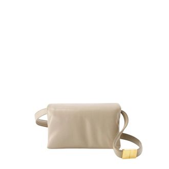 Marni Leder Crossbody Bag Prisma - - Bags - Damen - Beige - ONE SIZE