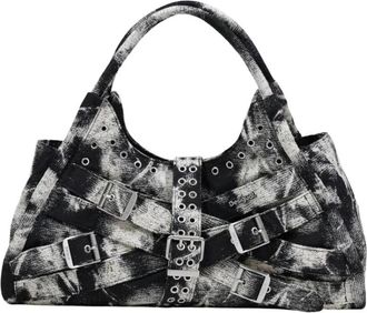 Desigual Handtasche mit Schnalle und Schleifenverschluss - - Bags - Damen - Schwarzk - ONE SIZE