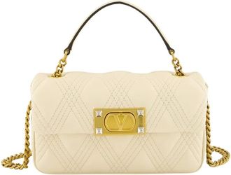 Valentino Garavani Femme, Sacs, Blanc, Taille: ONE Size Quiltie Small Top Handle Bag