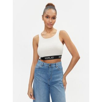 Replay Top W3782C.000.23687P &Eacute;cru Slim Fit