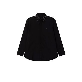 John Richmond Homme, Chemises, Noir, Taille: S Chemise avec Col D&eacute;coratif
