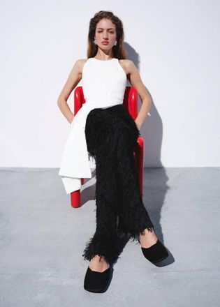 Mango Chaussures plates ouvertes &agrave; larri&egrave;re noir - Femme - 36 - MANGO