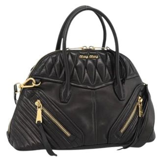 Miu Miu Sac &agrave; main Pre-owned - Femme - Pre-owned - Noir - Taille: ONE Size