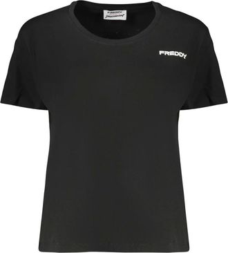 Freddy Femme, Tops, Noir, Taille: 44 FR T-shirt &agrave; manches courtes