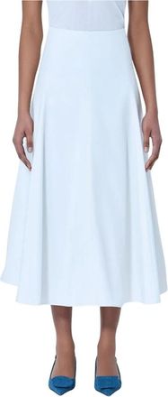 Jacquemus Femme, Jupes, Blanc, Taille: 36 FR Jupe Midi Trap&egrave;ze