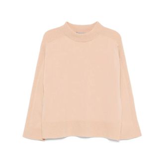 D.exterior Beiger Wollmischung Crew-Neck Pullover - - Knitwear - Damen - Beige - M