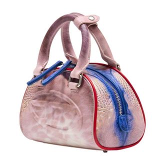 Diesel Womens 1dr Dome Crossbody Bag Pink Synthetic