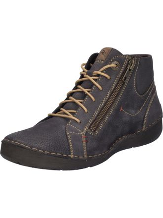 Josef Seibel Damen Schnürstiefeletten Fergey 67,Weite G (Normal),Wechselfußbett,halbstiefel,Kurzstiefel,uebergangsschuhe,Titan,44 EU