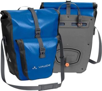 Vaude Fahrradtaschen für Gepäckträger Aqua Back Plus, 2 x Hinterradtaschen wasserdicht, 51 Liter Gesamtvolumen, in blau, Fahrrad Gepäckträgertasche hinten, 
