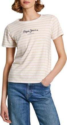 Pepe Jeans London Damen Elba T-Shirt, Yellow (Cornish Yellow), XS