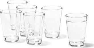 Leonardo Leonardo Ciao Schnaps-Gläser, 6er Set, Spülmaschinengeeignete Shot-Gläser, Schnaps-Becher Aus Glas, Stamper, Höhe 7 cm, 4 cl, 012663