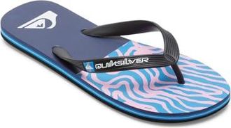 Quiksilver Molokai Art II Sandales pour homme, noir, bleu, rose, 41 EU
