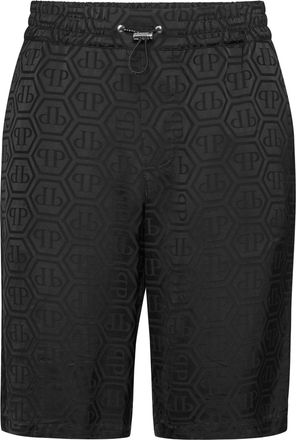 Philipp Plein Silk Cool Kid Fit Shorts Monogram