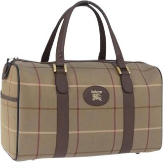 Burberry Sac Boston Vintage doccasion - Femme - Pre-owned - Beige - Taille: ONE Size