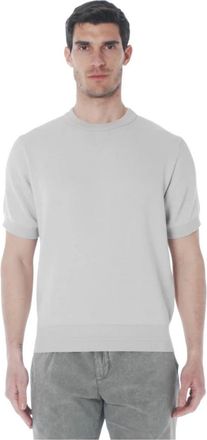 Irish Crone Homme, Pulls, Gris, Taille: XL Maglia girocollo a felpa in cotone a maniche corte