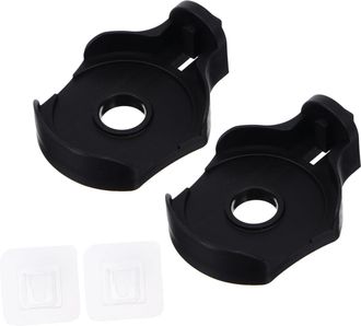 PartyKindom 2sätze Seifenspender-Gestell Aus Abs-Material Schwarz Für Hand-wandhalterungen Seifenspender-Halter Shampoo-Gel-flaschenhalter Halterung Für Seifenspe