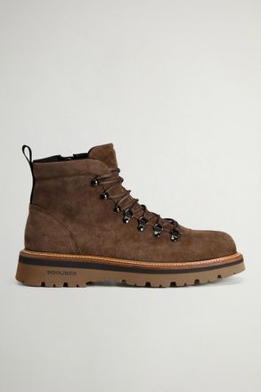 Woolrich Herren Wanderstiefeletten aus Veloursleder Braun Gr&ouml;&szlig;e 44