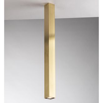 Luce-Ambiente-Design Fluke Square Ceiling Light in Gold Metal 75cm