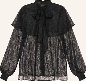 AllSaints Allsaints Schluppenbluse Athena Aus Spitze schwarz