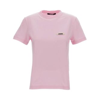 Jacquemus Femme, Tops, Rose, Taille: 42 FR T-shirt girocollo a maniche corte