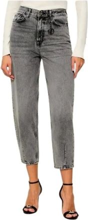 Liu Jo Pant.new Carrot H.w. - Femme - Jeans - Gris - Taille: W27