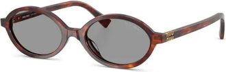 Miu Miu Eyewear MU04ZS21C40O Sunglasses - Brown