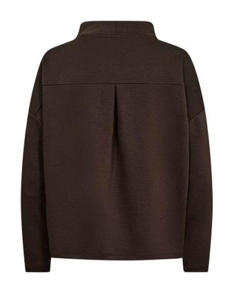 Freequent Langarmshirt FQBRODY-TEE mit Stehkragen / Viskose-Stretch