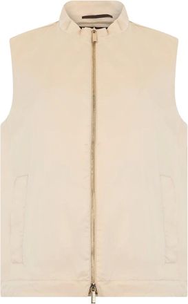 Moorer Femme, Vestes, Beige, Taille: 36 FR Gilet neutre, moderne et polyvalent