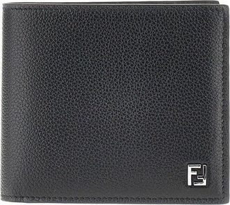Fendi FF leather bi-fold wallet Man One Size