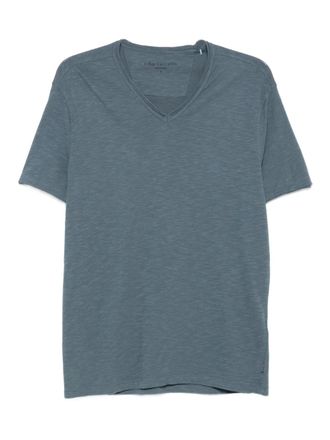 John Varvatos t-shirt à col v - Bleu