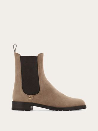 Ferragamo Damen Chelsea-Boot Braun Gr&ouml;&szlig;e 36.5