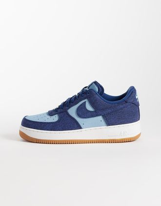 Nike Air Force 1 07 LV8 - Baskets - Bleu denim