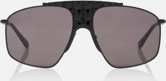Alaia Ala&iuml;a Aviator-Sonnenbrille Lettering Logo