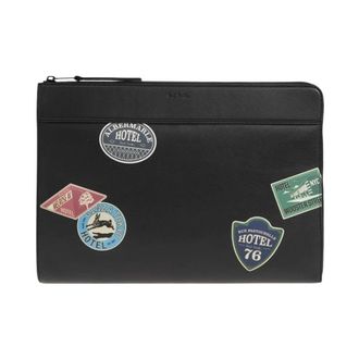 Paul Smith Hotel Stickers Dokumententasche - - Bags - Herren - Schwarzk - ONE SIZE
