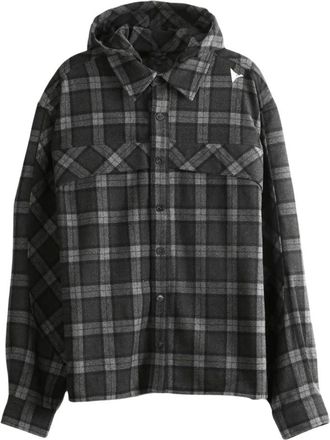 Roa Chemise &agrave; manches longues Logger Wool Check - Homme - Sport - Gris - Taille: M