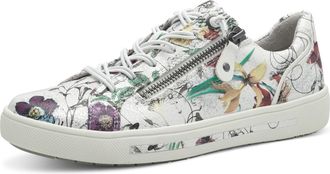 Jana Damen 8-23661-42 Sneaker, White Flower, 37 EU