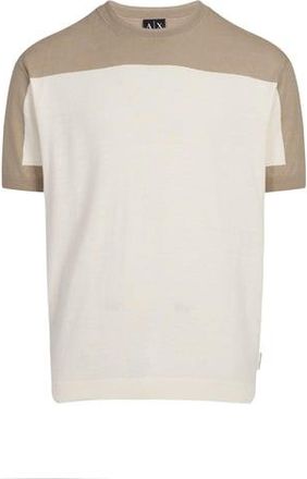 A|X Armani Exchange Pull manches courtes en lin et coton