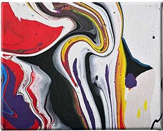 Homemania Farbbild, abstrakt, für Wohnzimmer, Schlafzimmer, Mehrfarbig, Polyester, Holz, 45 x 3 x 70 cm, HM20KNV45x70-8