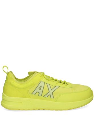 A|X Armani Exchange baskets à logo imprimé - Jaune
