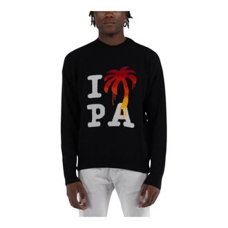 Palm Angels I Love PA Sweater - - Knitwear - Herren - Schwarzk - L