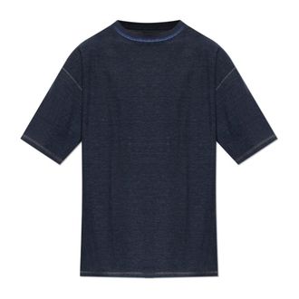 Maison Margiela T-Shirt mit Rundhalsausschnitt - - Tops - Herren - Blau - 2XL