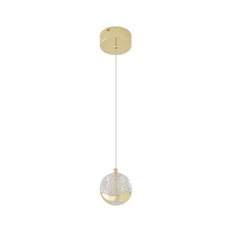Lucande LED Suspension en verre Hayley (Moderne) Transparent Verre e. a. pour Salon & Salle à manger (1 lampe,à), Luminaire Lampe plafond Plafonnier Suspendue