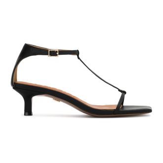 Kazar Femme, Chaussures, Noir, Taille: 40 EU Sandales en cuir &agrave; talon chaton