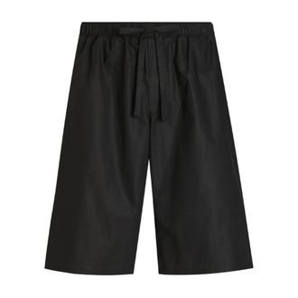 Dolce & Gabbana Schwarze Bermuda-Shorts mit Jacquard-Logo - - Shorts - Herren - Schwarzk - M