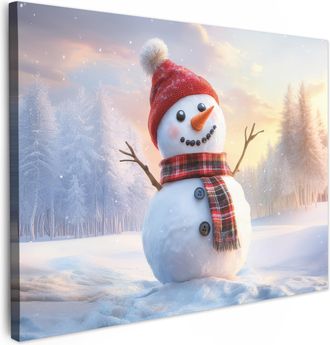 MuchoWow &copy; Weihnachtsdeko Wandbilder 70x50 cm Home Deko Wohnung Bild Wohnzimmer Weihnachtsgeschenke Fotoleinwand Wand Bilder Leinwand Wall Decor Geschenk Schne