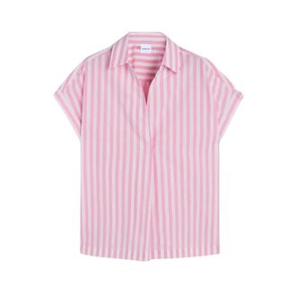 Aspesi Femme, Blouses et Chemises, Rose, Taille: 34 FR Chemise Aspesi Couleur Rose Rayures Blanches